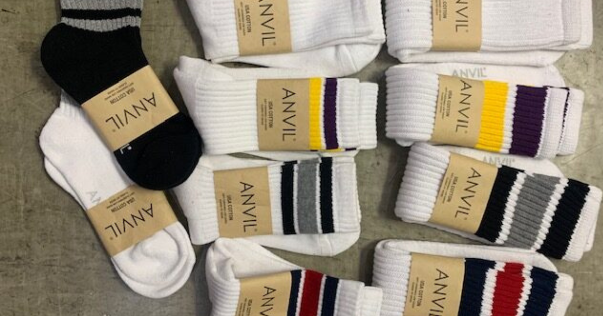 ANVIL - USA Cotton Socks | アメリカアパレルの仕入れなら卸専門サイトanytees【ビアトランスポーツ】